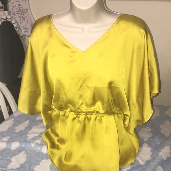Jennifer Lopez | Tops | Jennifer Lopez Mustard Yellow Top | Poshmark